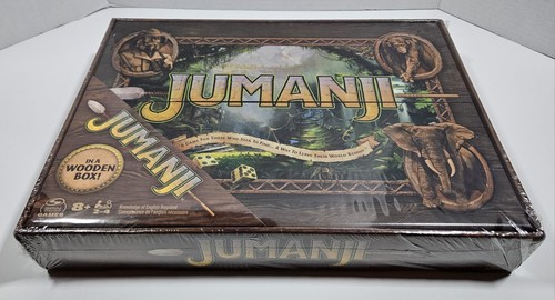 Jumanji Board Game Wooden Box Classic Retro Real Wood Case NEW and ...