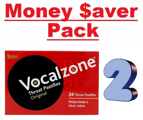 2 x Vocalzone Throat Pastilles Original 24ct - Pack Of 2 | eBay