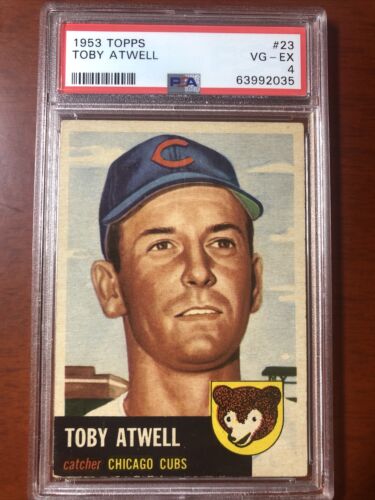 1953 Topps Toby Atwell #23 Chicago Cubs PSA 4 VG-EX | eBay