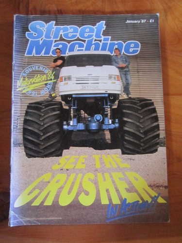 MAGAZINE STREET MACHINE JANUARY 1987 & POSTER GREAT * MUST SEE ** | eBay