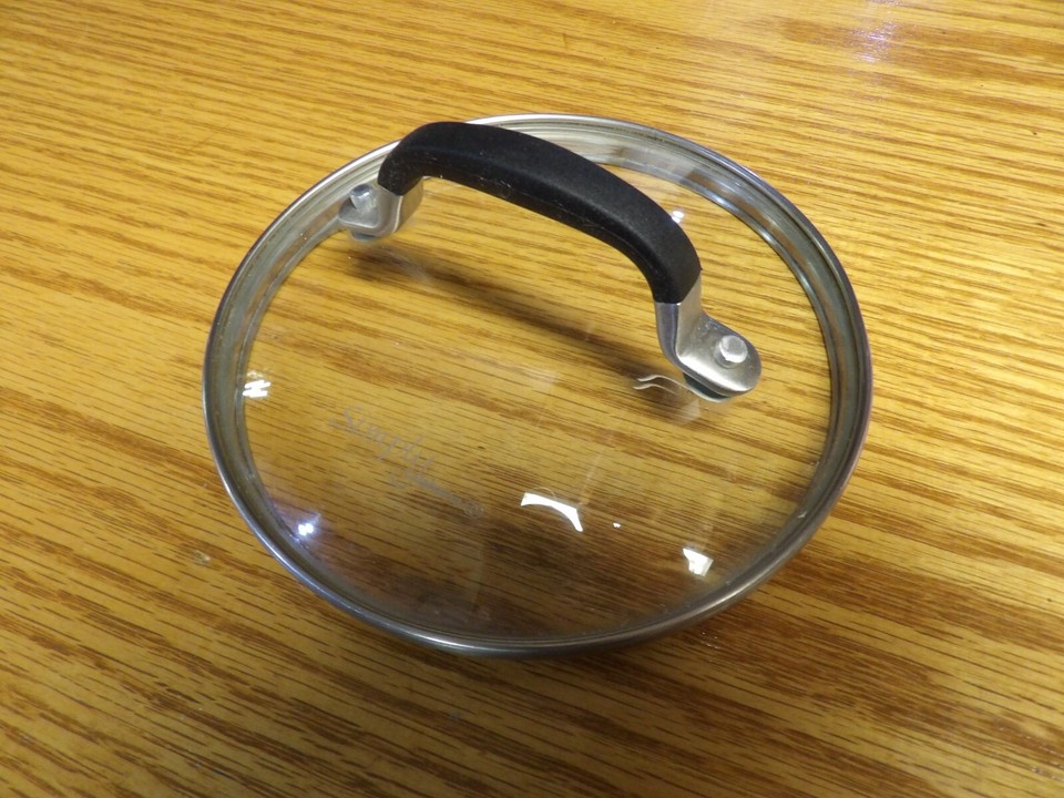 Calphalon Stainless Steel Glass Simply Calphalon Lid 5 5/8 OD 6 1/4 ID ...