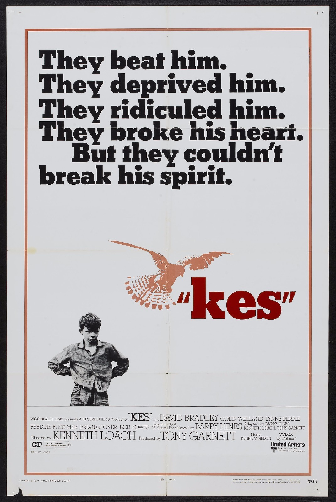 Kes 1969 Retro Vintage Movie Poster A0-A1-A2-A3-A4-A5-A6-MAXI 225 | eBay UK
