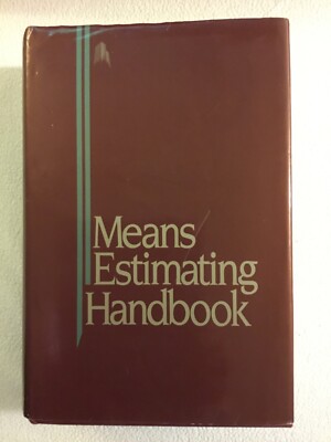 Means Estimating Handbook 1990, Hardcover with Dust Jacket ...