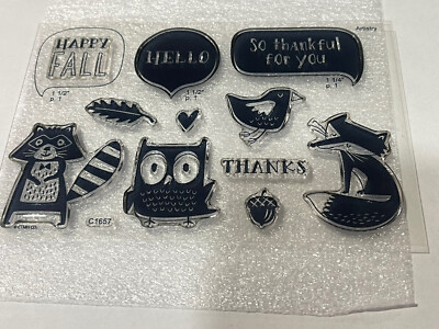 CTMH Stamp Set -Woodland Critters C1657-Seasons and Nature- Brand New ...