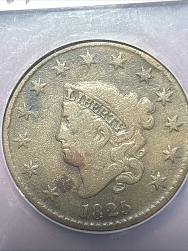 1825 Large Cent N-6 Jules Reiver Collection Triple Profile Sold For$184 ...