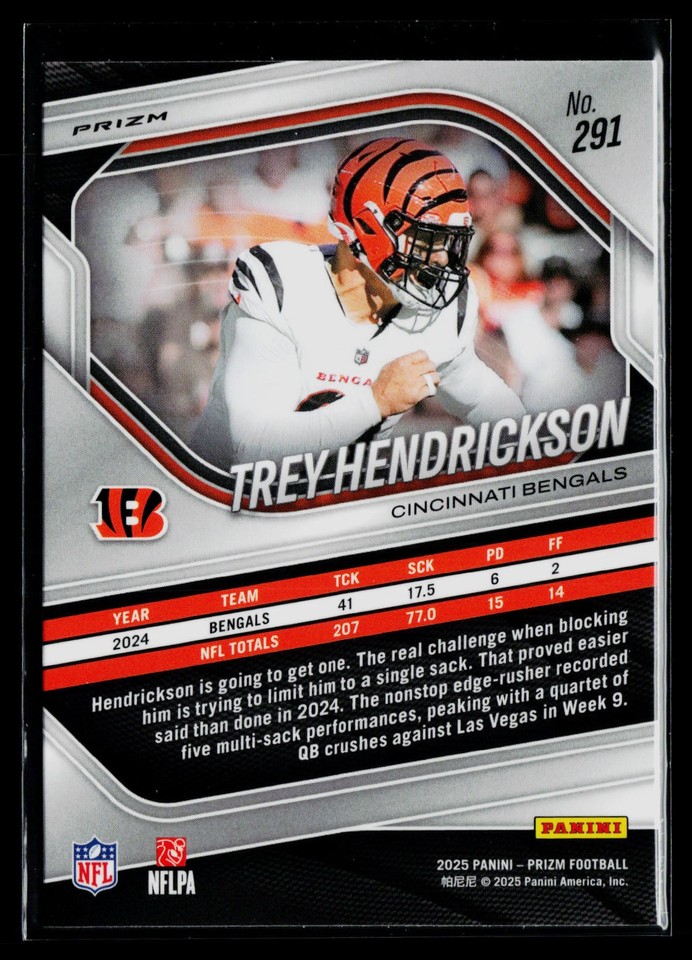 2025 Panini Prizm #291 Trey Hendrickson White Disco | eBay UK