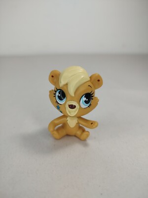 Littlest Petshop Bear Stars On Cheek LPS Original Teddy Bear | eBay