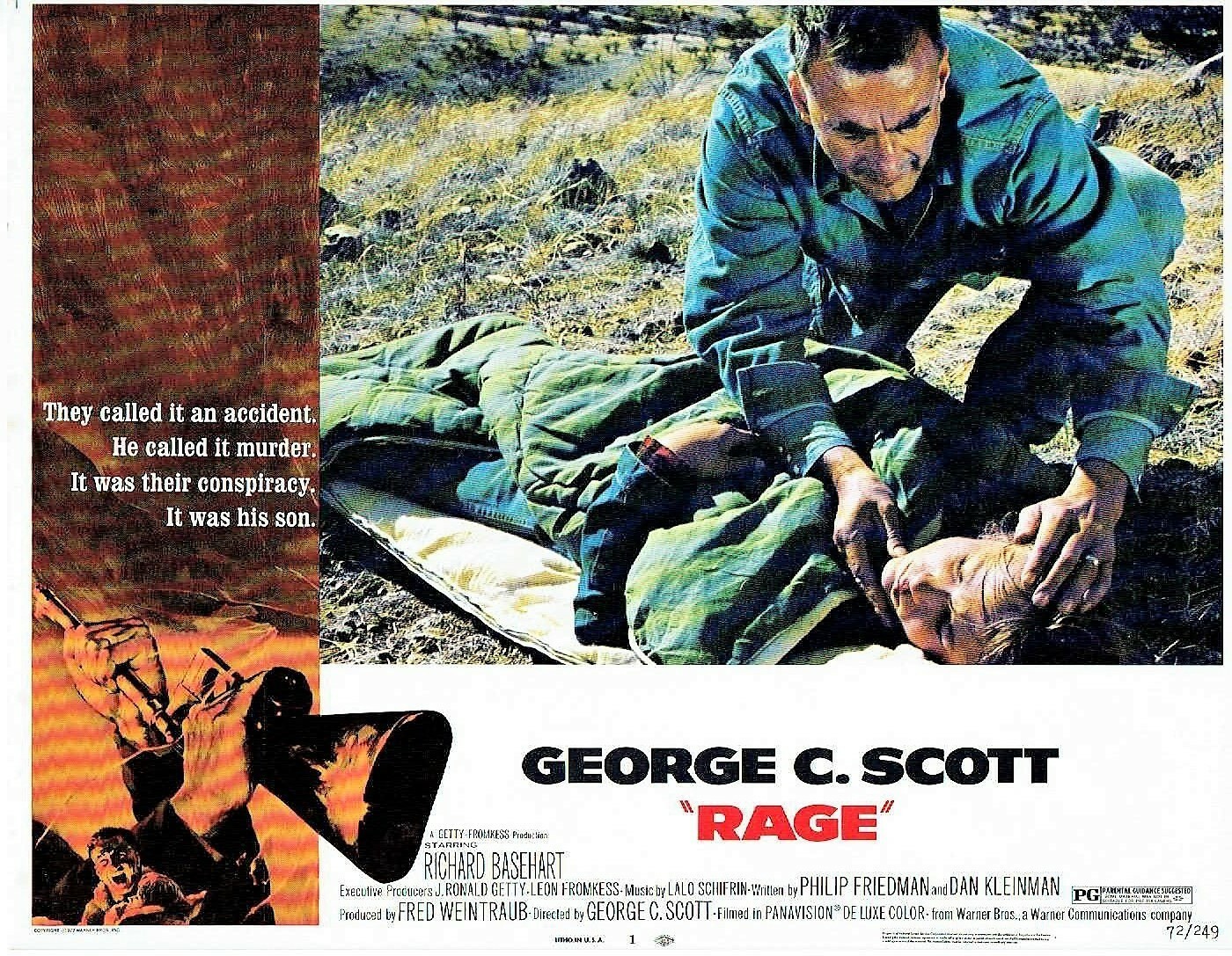 GEORGE C. SCOTT, Rage (1972) Lobby Card #1, Nicolas Beauvy | eBay