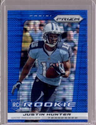 JUSTIN HUNTER 2013 Panini Prizm #251 Blue Pulsar Prizms Rookie RC | eBay