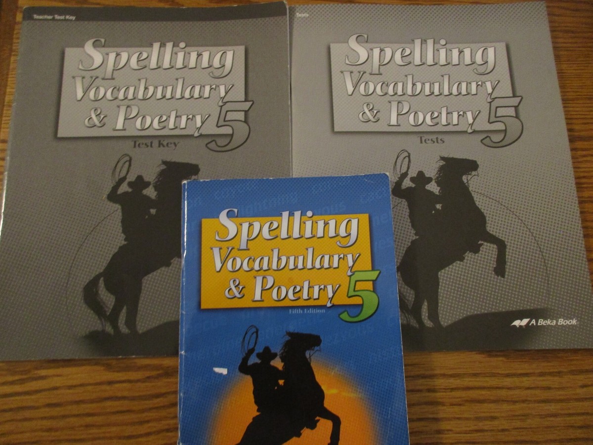 Spelling Vocabulary And Poetry 5 Teacher Edition