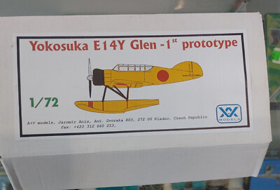 AV MODELS 1/72 YOKOSUKA E14Y GLEN-1 PROTOTYPE - RESIN MODEL KIT | eBay