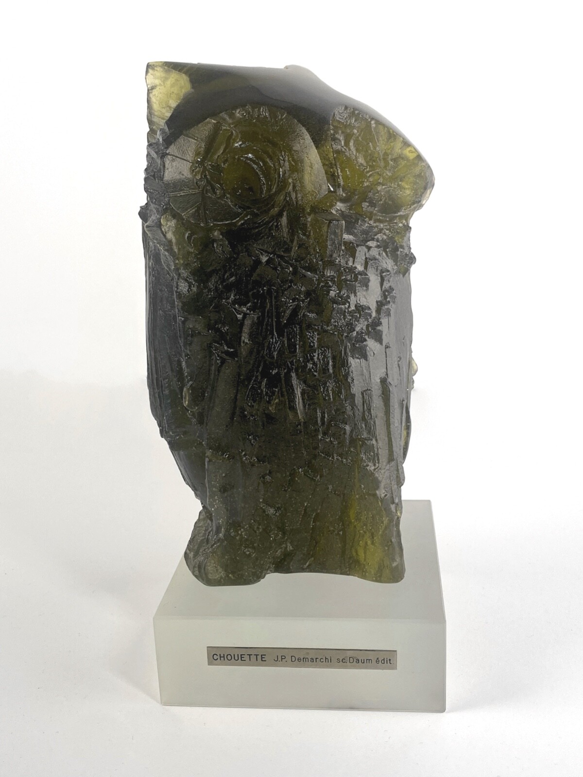 Daum Crystal | Maurice Legendre Pate De Verre Owl Sculpture | eBay