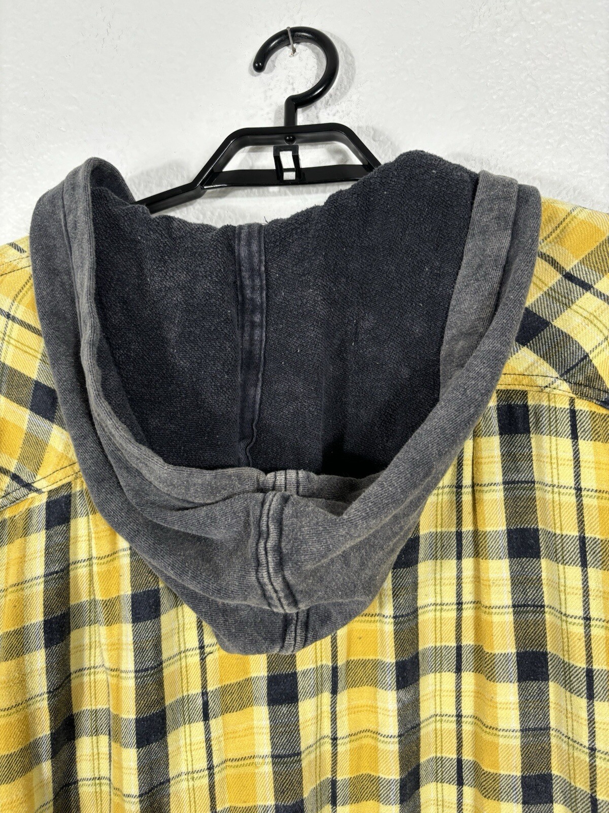 Free People Calico Basin Shacket Womens Medium Plaid Hooded Flannel ...