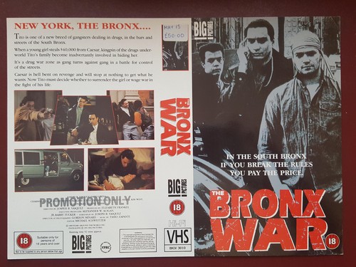 The Bronx War - Joseph B. Vasquez - Promo Sample Video Sleeve/Cover # ...