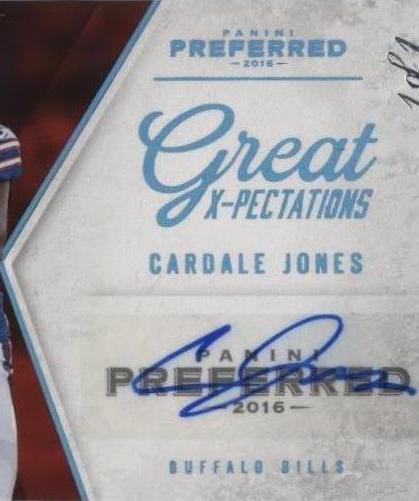 2016 Panini Preferred - Great X-Pectations Cardale Jones #339 Holo Blue ...
