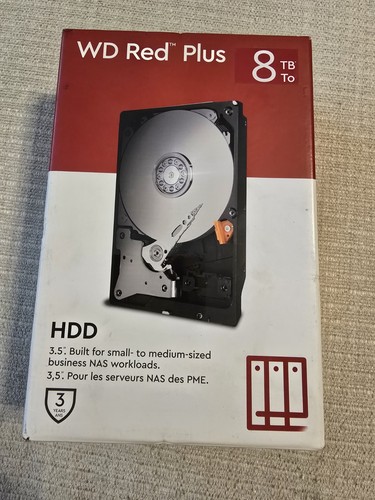 WD 8TB WD Red Plus NAS Internal Hard Drive HDD 5640 RPM SATA 6 Gb/s ...
