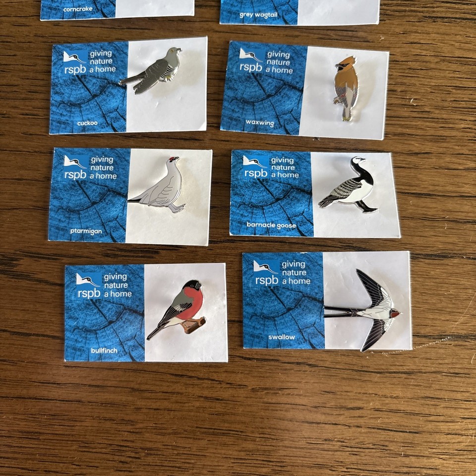 RSPB GNAH 10x RSPB PIN BADGES | eBay UK