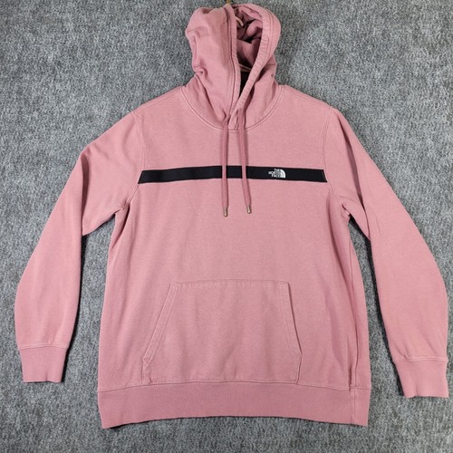 The North Face Hoodie Women's Pink Black Pullover Sweater Sweatshirt ...