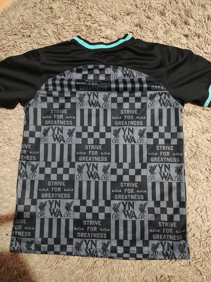 Nike LeBron x Liverpool FC Stadium Men's Soccer Jersey Tee Size Small ...