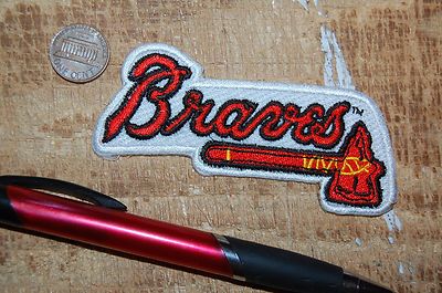 Atlanta Braves Script 3 3/4" Patch 1990-Present Primary Logo Baseball ...