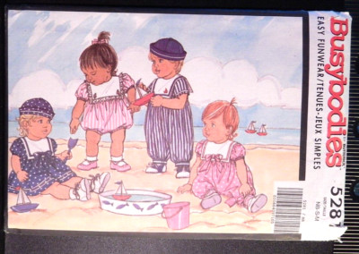 Butterick 5281 infants' dress, romper, jumpsuit pattern size NB-SM-MD ...