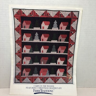 Cabin in the Woods Quilt Pattern Fabric Traditions 50" x 60" | eBay