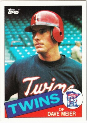 Dave Meier 1985 Topps Baseball Card 356 Minnesota Twins | eBay