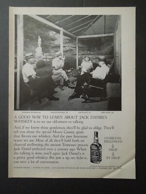 1970 JACK DANIELS Magazine Ad - Old Timers Discussing The Mellowing ...