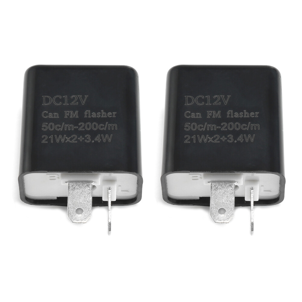 Aftermarket Turn Signals Motorcycle 2-Pin LED Flasher Relay 12V ...