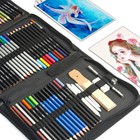 76pc Art Supply Set - Sketching & Drawing Kit Tutorial Book Sketchbook ...