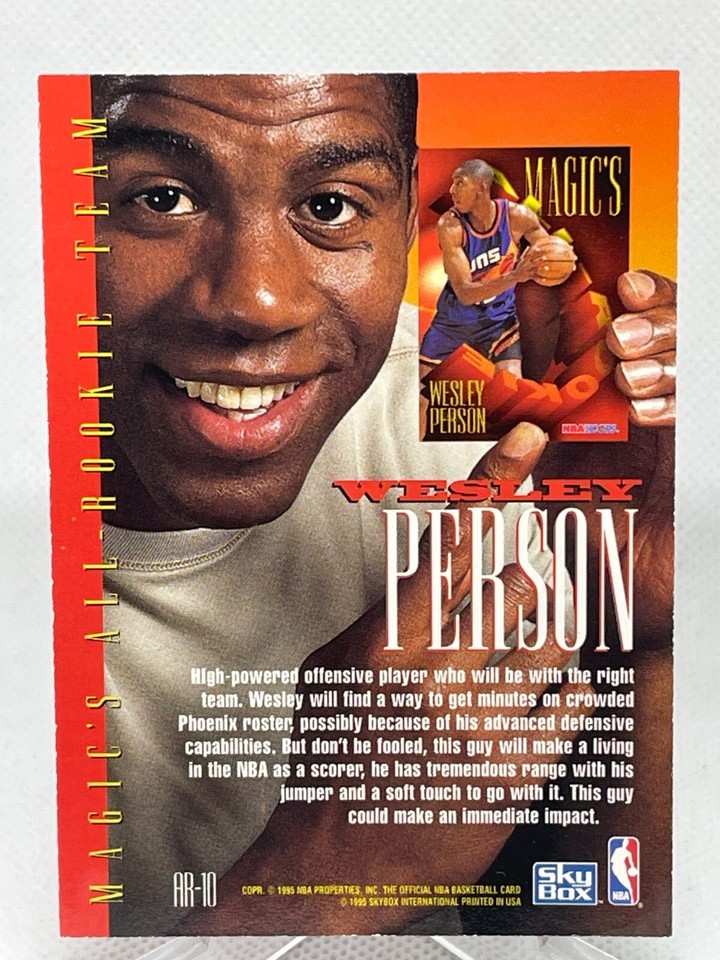 Wesley Person 1994-95 NBA Hoops Magic's All-Rookie Team #AR-10 Insert ...