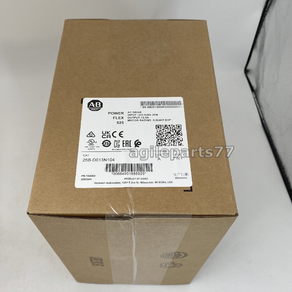 NEW Factory Sealed 25B-D013N104 AB PowerFlex 525 5.5kW 7.5Hp AC Drive ...