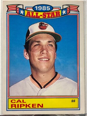⚾️ INSERTS ⚾️ 1986 TOPPS GLOSSY ALL-STAR, CAL RIPKEN JR, Card #5 ...