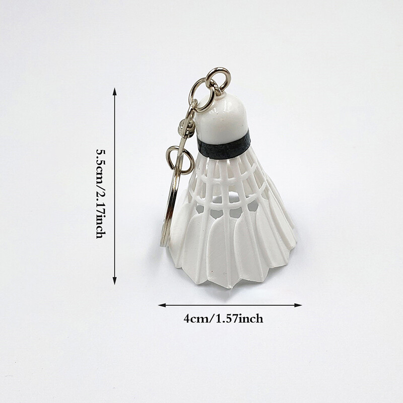 Creative Mini Badminton Keychain Cute Shuttlecock Key Chains Keyring ...