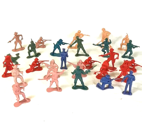 Army Men Plastic 2" Figures Guys Indians Bundle of 27 Pieces Action ...