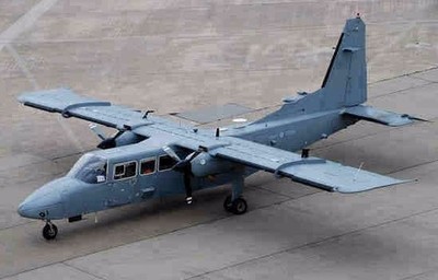 Britten-Norman Defender Multi-Role Airplane Model Replica Large Free ...