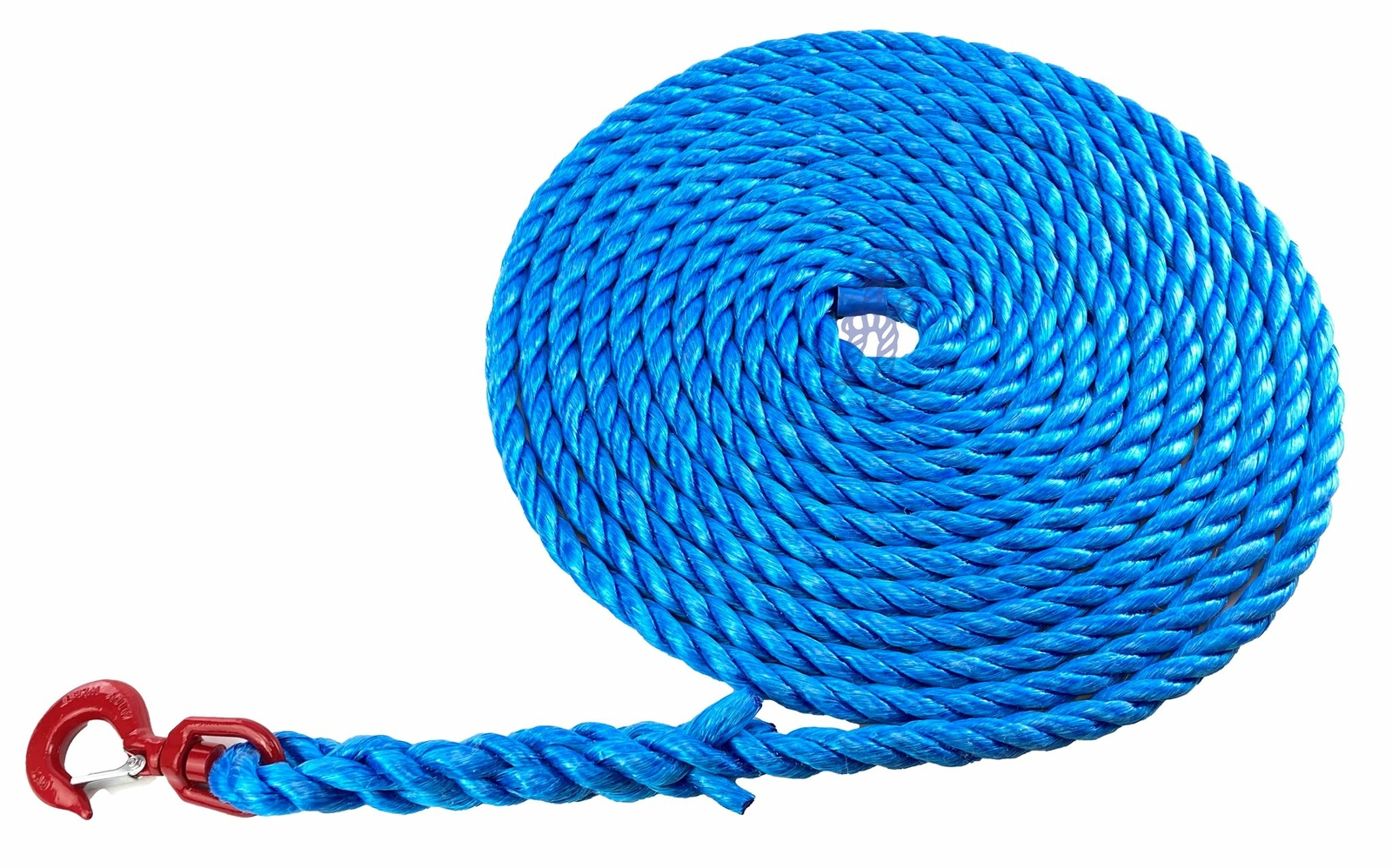 20mm Polypropylene Rope With Gin Wheel & 1T Swivel Hook - Choose Your ...