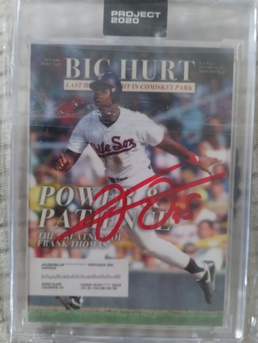 Read description 2020 Topps Project 2020 Frank Thomas Auto BAS ...