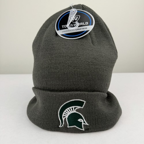 Michigan State Spartans Beanie Cuffed Winter Knit Hat Cap Dark Green ...