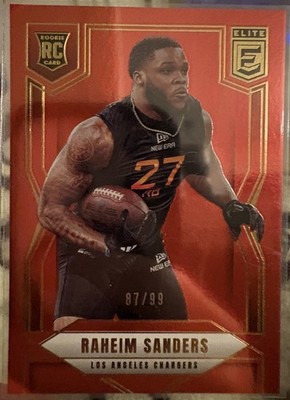 2025 Panini Donruss Elite Raheim Sanders Red Foil /99 | eBay