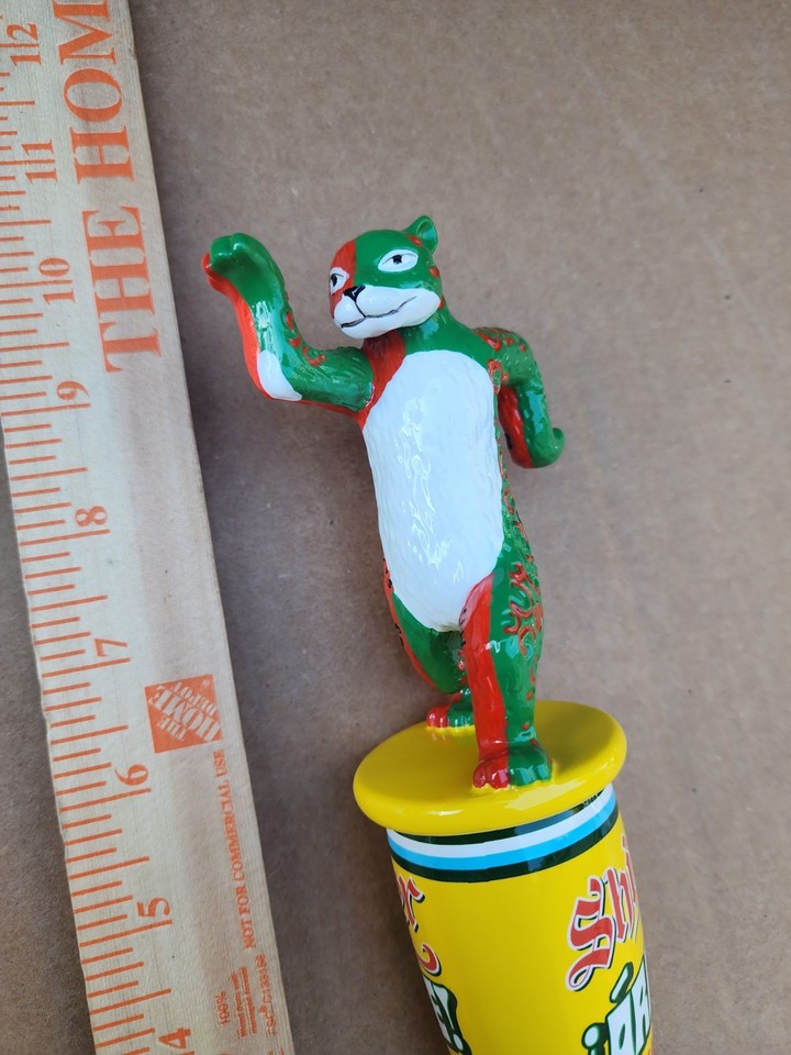 Shiner Orale Mexican Style Cerveza Beer Tap Handle Red Green Cheetah ...
