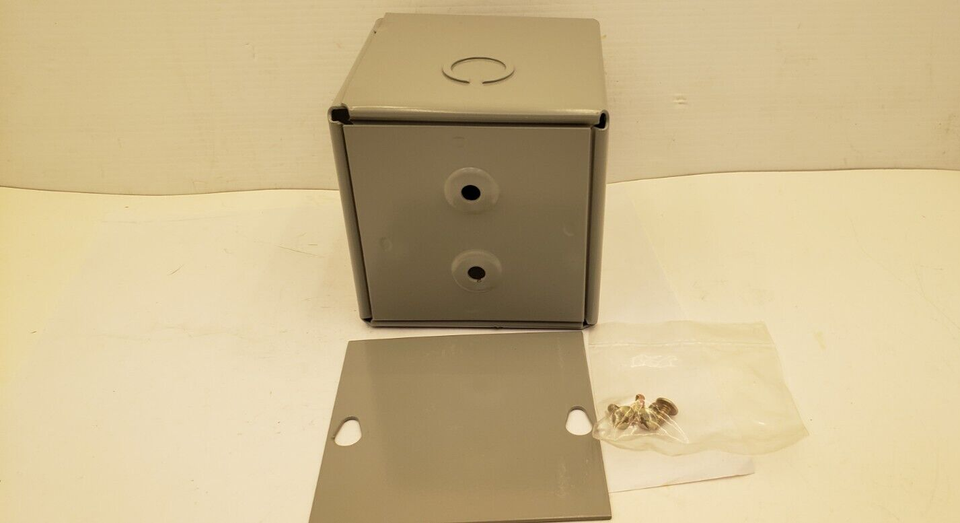 HUBBELL WIEGMANN SC040404WW SCREW COVER PULL BOX, 4x4x4, CARBON STEEL ...