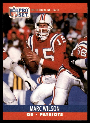 1990 Pro Set Marc Wilson New England Patriots #584 | eBay