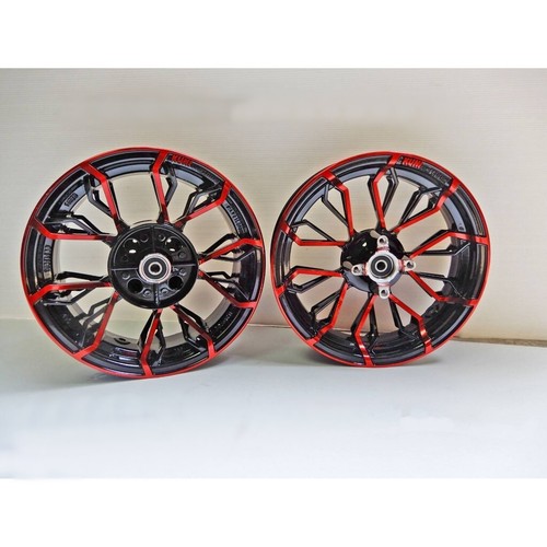 Honda Grom MSX125 2013-2019 SF 12" Front Rear Wheels Rims Color Red And ...