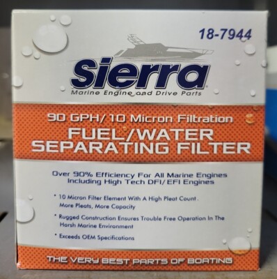 10 Micron Short Fuel Water Separator Filter by Sierra 18-7944 | eBay