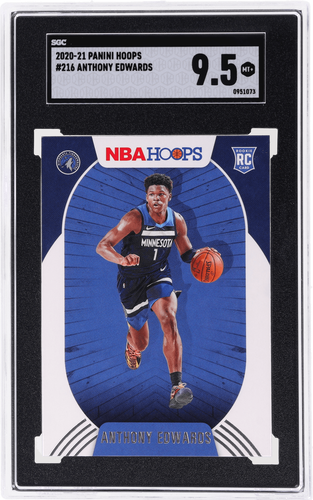 2020 Hoops Anthony Edwards #216 SGC 9.5 Rookie RC | eBay