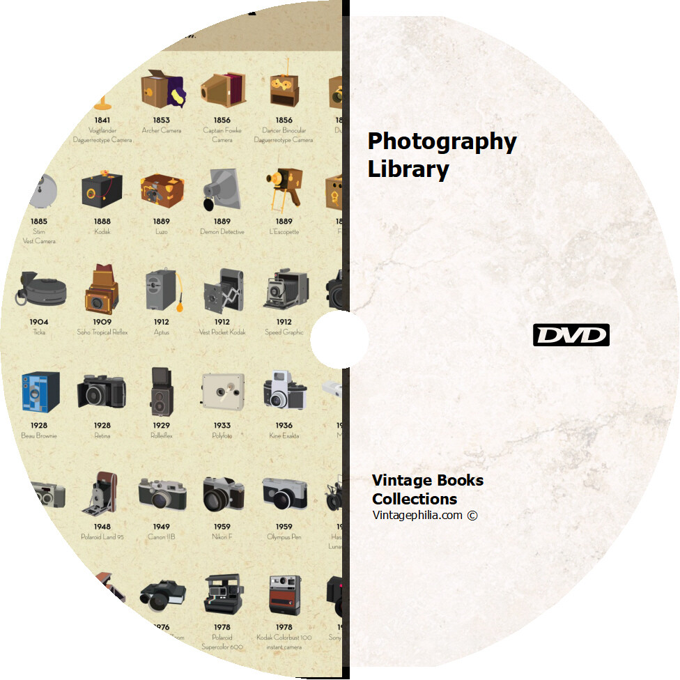 * 178 VINTAGE PHOTOGRAPHY BOOKS COLLECTION on DVD * CAMERA HISTORY ...