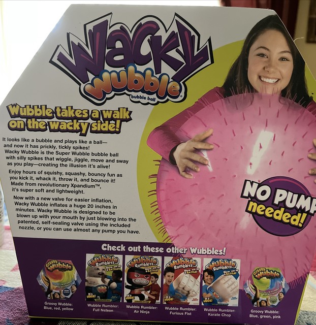 Whacky Wubble The Tear Resistant Super Bubble Ball Boing Pink for sale ...