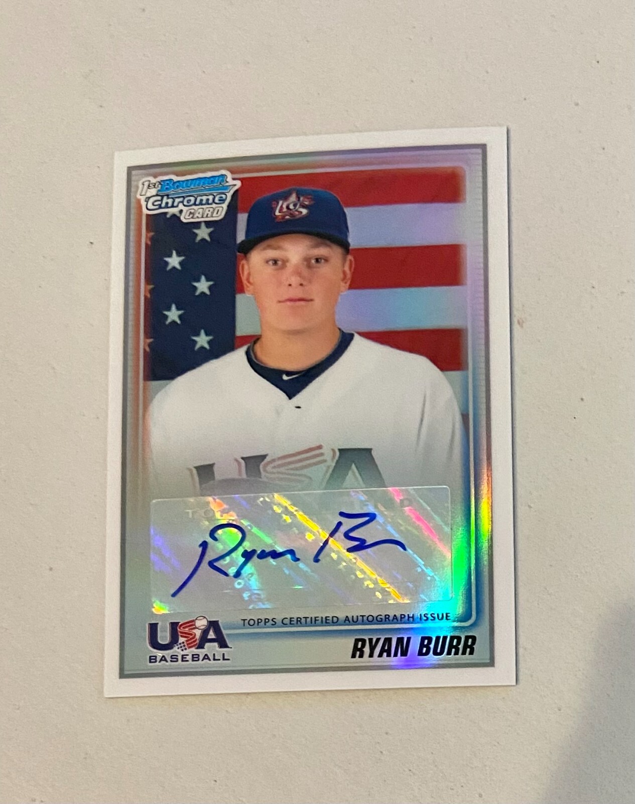 Ryan Burr 2010 Bowman Chrome Refractor Autograph #'d 91/199 USA Tampa Bay Rays | eBay