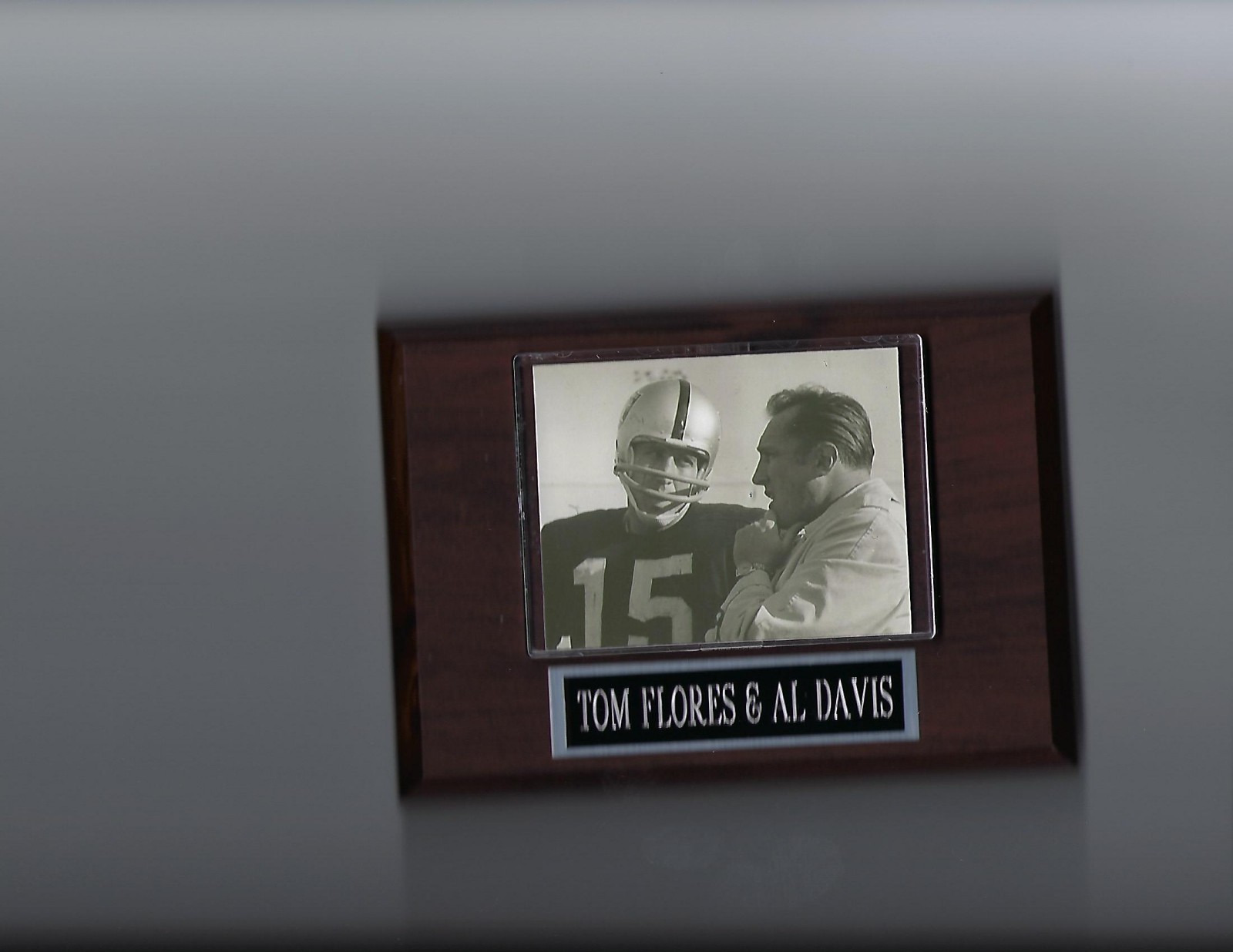 TOM FLORES & AL DAVIS PLAQUE OAKLAND RAIDERS LA FOOTBALL NFL | eBay